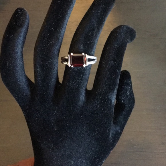 Jewelry | Red Ruby Square Shape Ring A56 | Poshmark